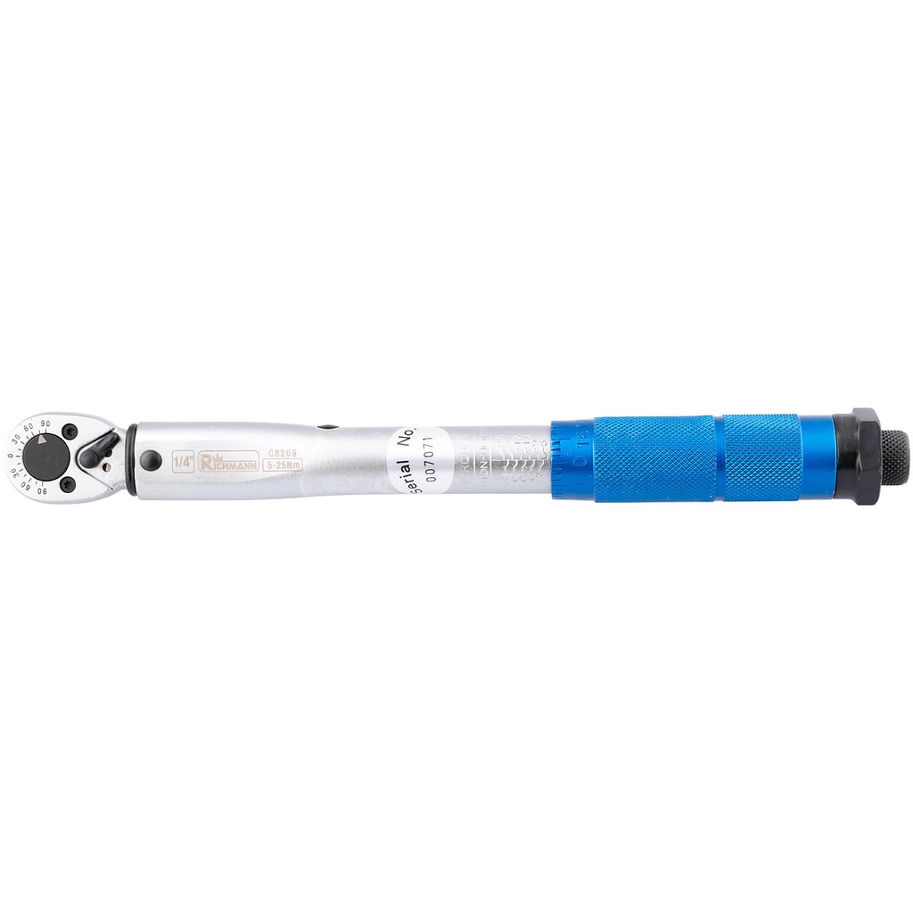 Torque wrench 1/4\' 5-25 Nm with calibra | rmtools.eu