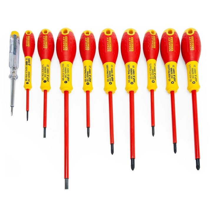 Stanley Fatmax VDE Insulated Screwdriver set 10 pcs., 1000V | rmtools.eu