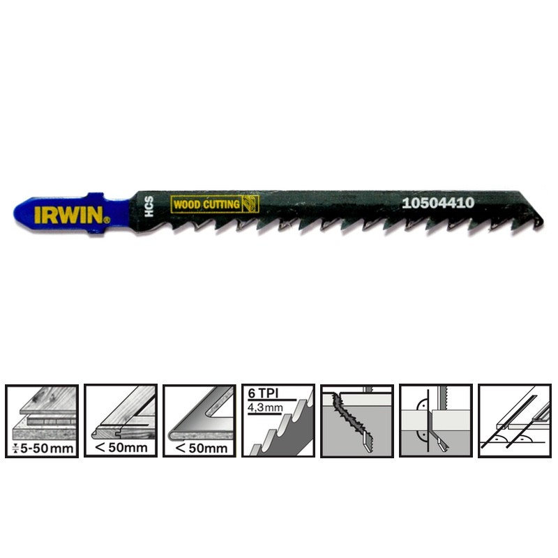 IRWIN Jig saw blades, 5 PK T144DP | rmtools.eu
